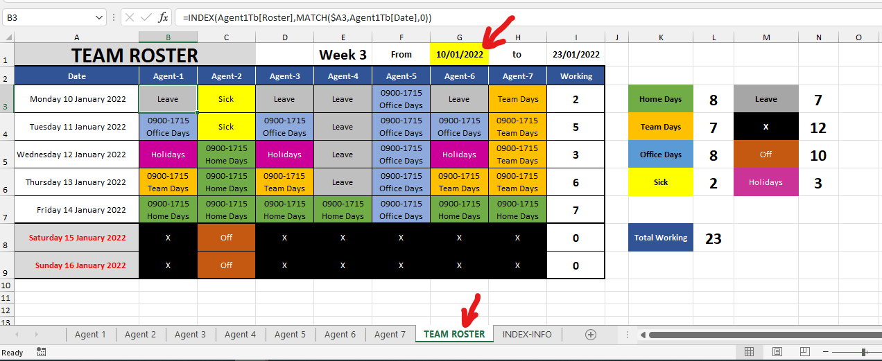 Pull colour from a cell when using = to pull the information ...
