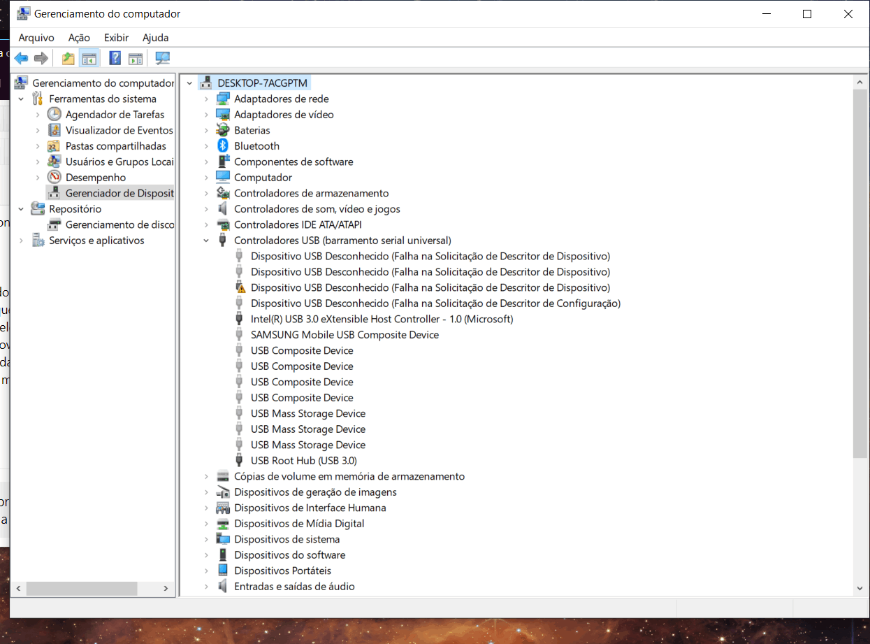 Driver da Câmera do Samsung não instalada. - Microsoft Q&A