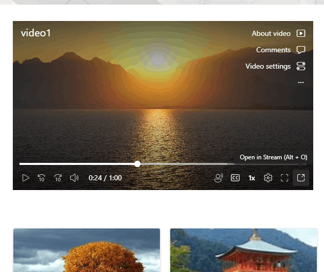 How can I add thumbnails to videos in video collection page on ...