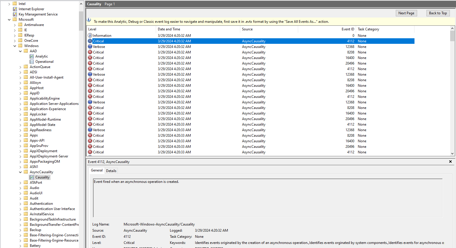 Hundreds of asynchronous operations every second in 2 of my PCs - Microsoft Q&A