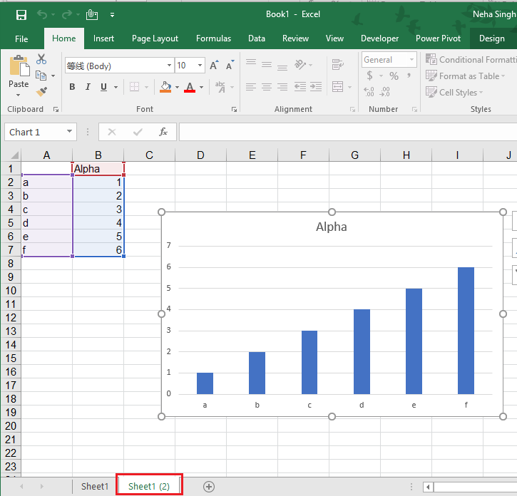 pasting excel charts to new tab without linking to original data ...