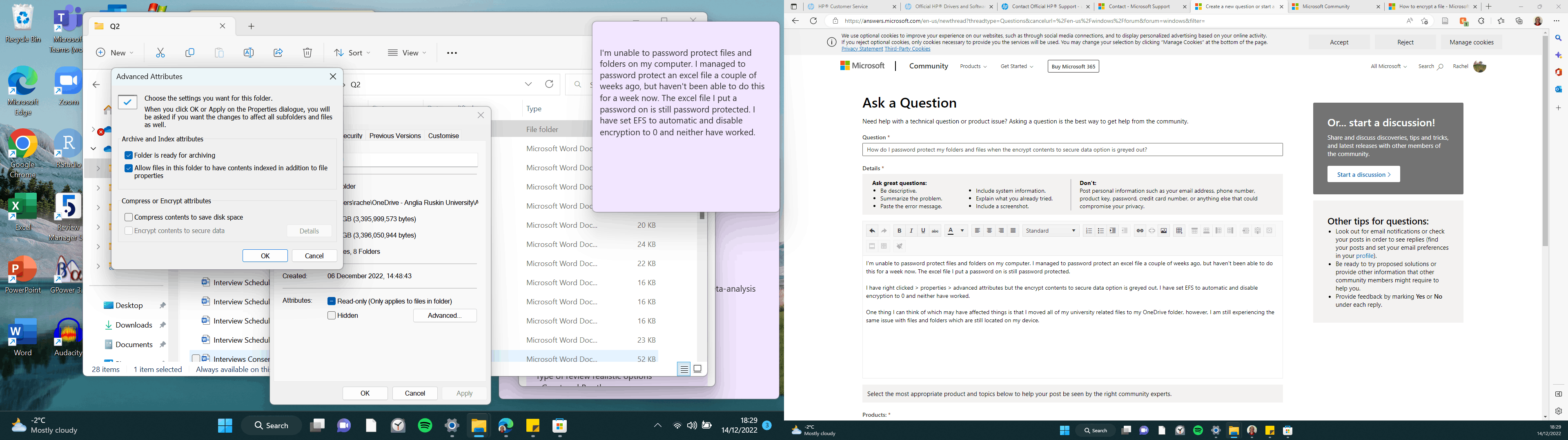 How do I password protect my folders and files when the encrypt ...