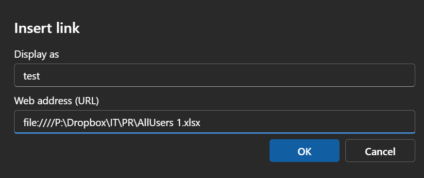 New Outlook and hyperlink local files - Microsoft Q&A