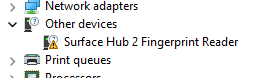 Driver needed for Surface Hub 2 Fingerprint Reader - Microsoft Q&A