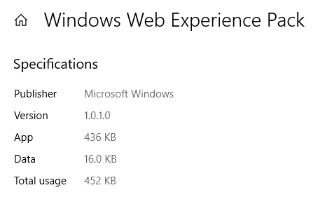 Windows Web Experience Pack - Microsoft Q&A