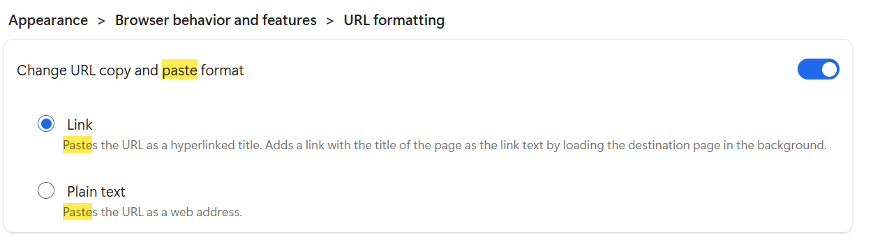 Pasting a web link in the forum just shows the URL - Microsoft Q&A