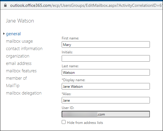 How to set preferred name for new user? (Microsoft 365 admin question ...