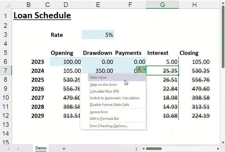 Turn off the new Stale Values Formatting functionality by default ...