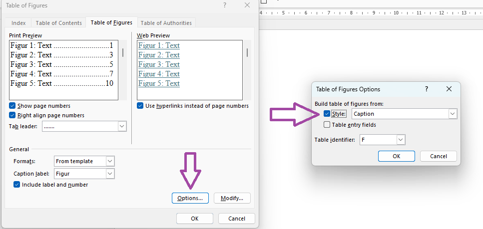 Labeling caption with the same number for continued figure across three ...