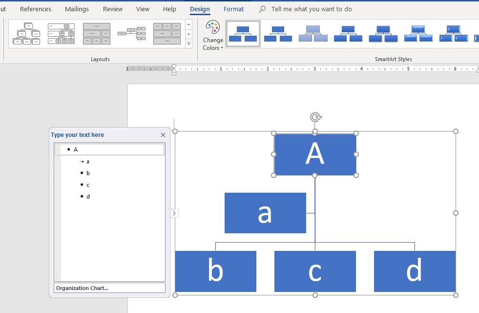 horizontal org chart - Microsoft Q&A