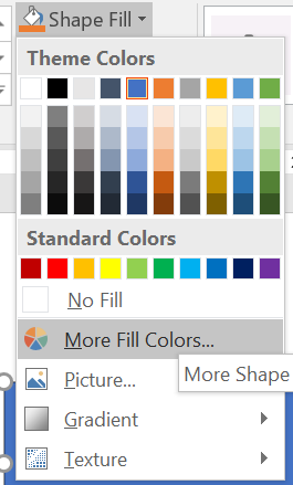 How to change fill color in Word to a custom numbered color such as ...