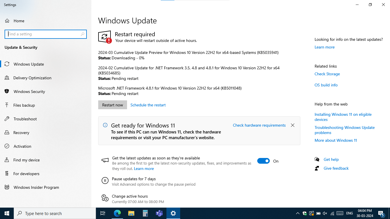 Why is Windows Update showing "Get ready for Windows 11"? - Microsoft Q&A