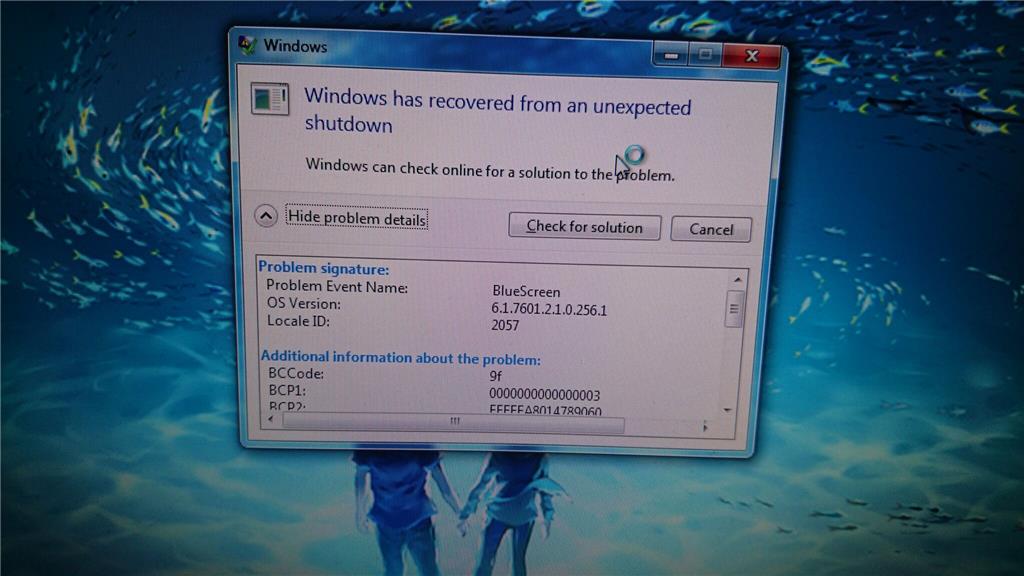 First Blue Screen Of Death - Windows 7 Ultimate - Microsoft Q&A