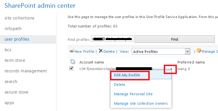 Update Sharepoint Personal information - Microsoft Q&A