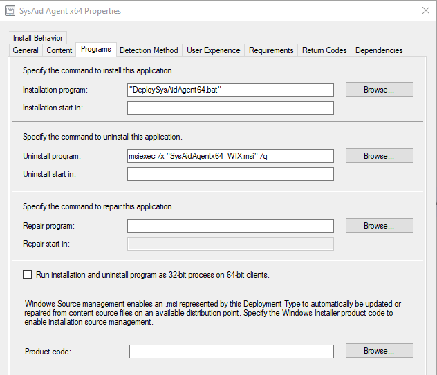 SCCM - Deploy an Uninstallation of an application? - Microsoft Q&A