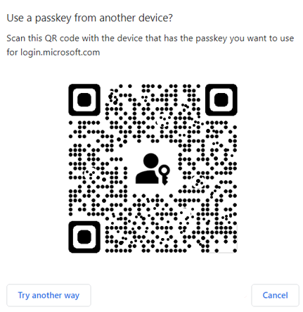 While choosing an alternate authentication method a foreign screen ...