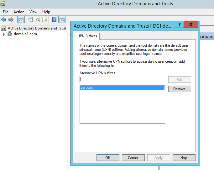 Active Directory 2012 R2: Selected domain doesn't links to new created ...