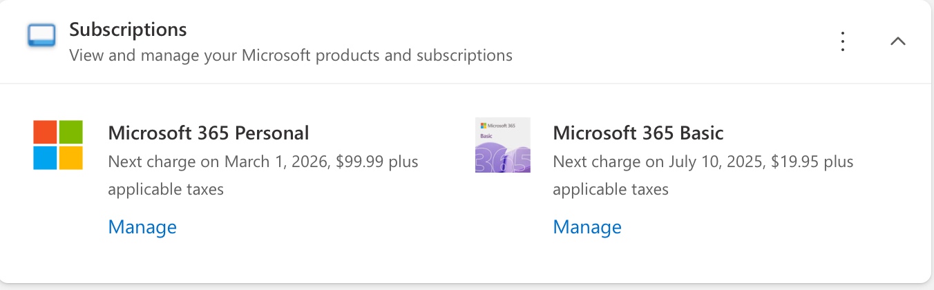Confusion over Microsoft 365 Subscriptions - Microsoft Q&A