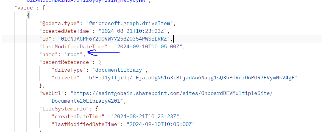 Microsoft graph api always retrieves old document library name even if the library name is ...