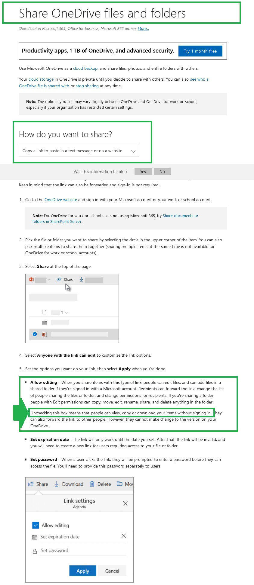 how to allow download of shared onedrive folder without microsoft login ...