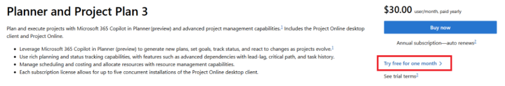 How to download trial Microsoft Project and convert an unsubscibed to ...