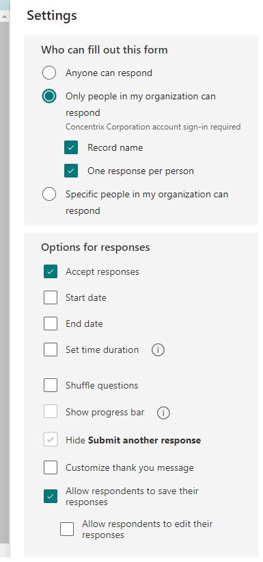How do I get Microsoft Forms to allow me to send out a form ...