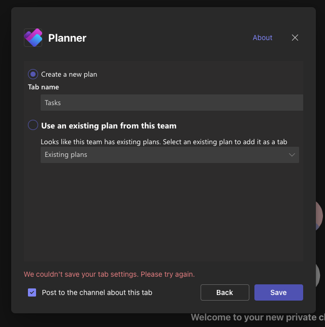 Why Teams doesn't allow me to add Planner to a Teams channel? - Microsoft Q&A
