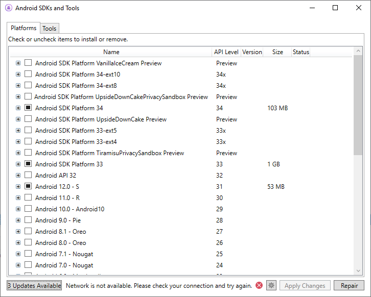 Facing android sdk licence agrement issue while creating app using .net 8 maui version ...