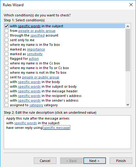 Outlook server-side and client-side reply rules not working - Microsoft Q&A