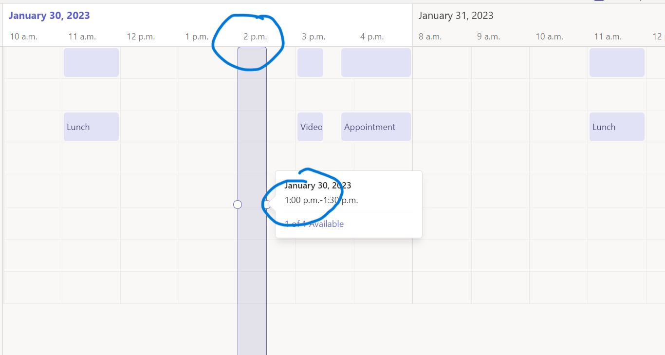 Teams scheduling assistant off by one hour - Microsoft Q&A