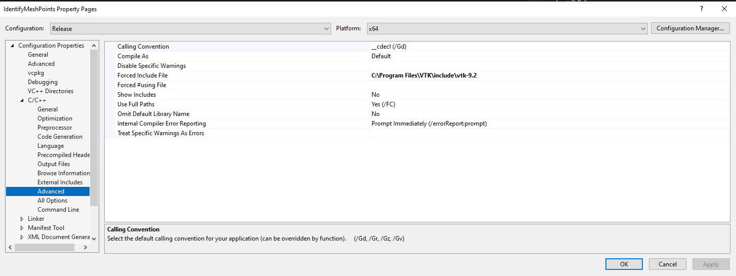 How to make Visual Studio resolve the VTK directives - Microsoft Q&A