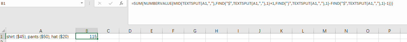 How To Sum All Numbers Found Within A Text Cell In Excel Microsoft Qanda