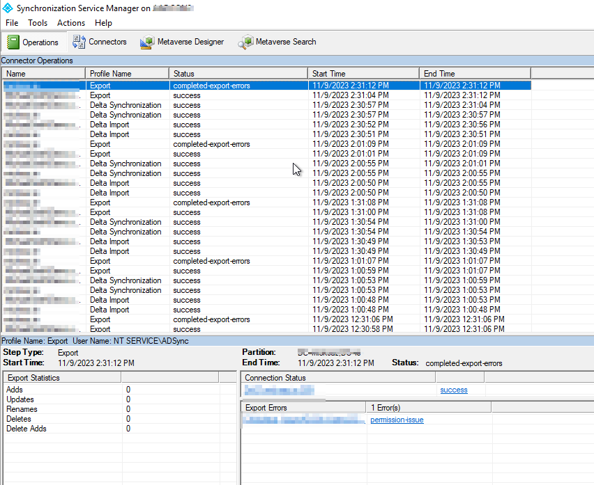 Entra ID Sync Error - Microsoft Q&A