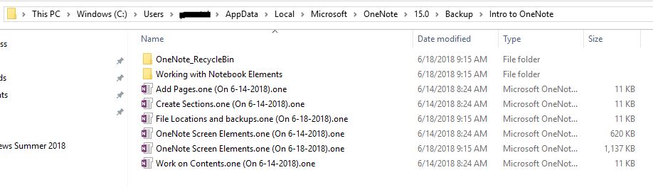 location of OneNote files and file types - Microsoft Q&A