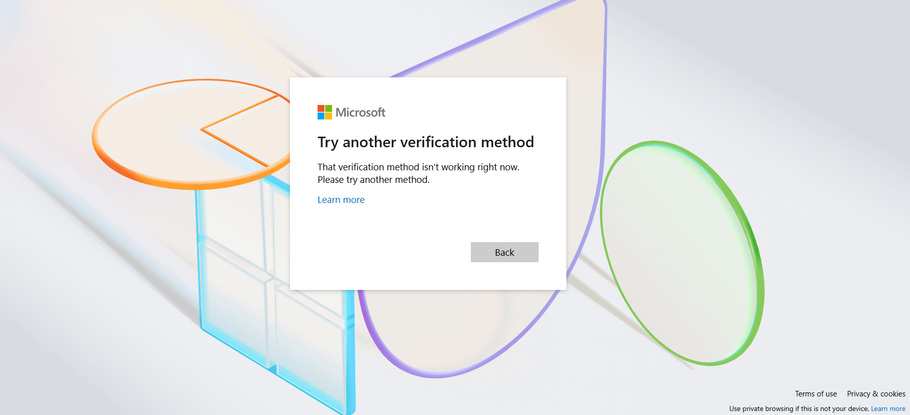 I am unable to sign in to my microsoft account! - Microsoft Q&A