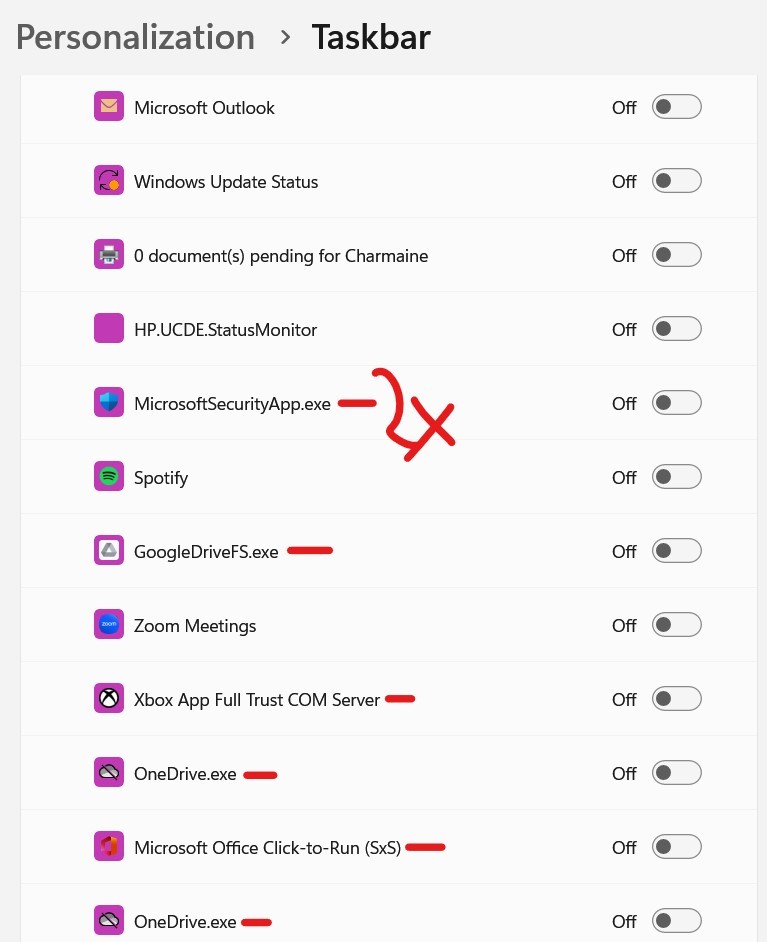 How to delete duplicate System Tray Icon list from Windows 11 Settings? - Microsoft Q&A