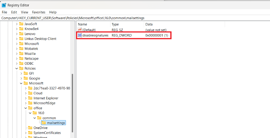 How to disable and remove email signatures from outlook 365 - Microsoft Q&A
