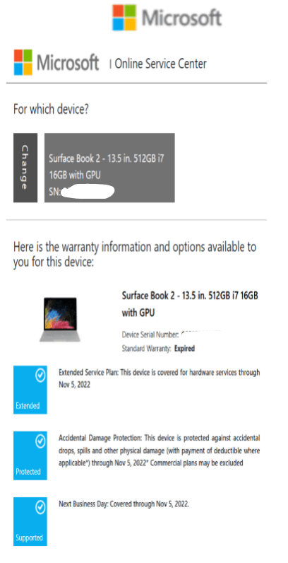 Surface Book Serial Numbers - Microsoft Q&A