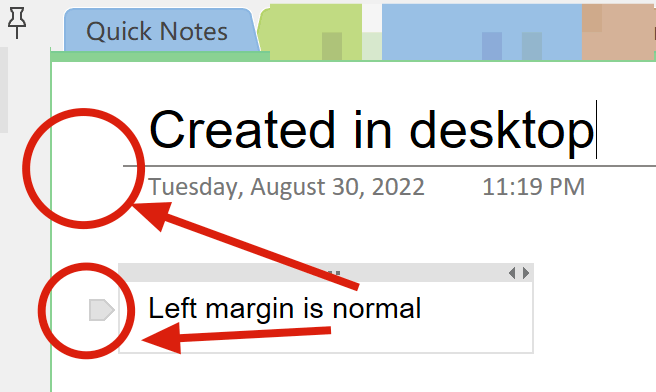 Left margin lost in pages created by mobile app - Microsoft Q&A