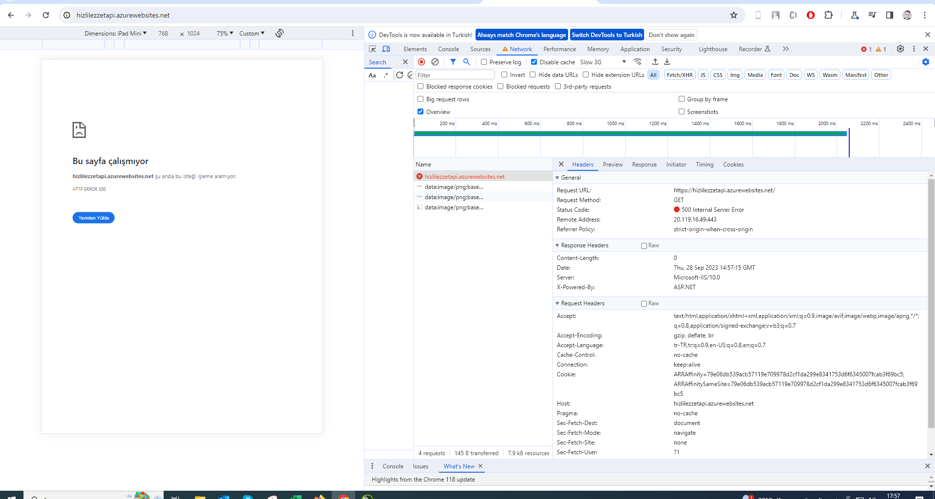 Deploying ASP.NET Core Web API to Azure Gets Error 500 On Website ... Deploying ASP.NET Core Web API to Azure Gets Error 500 On Website ...