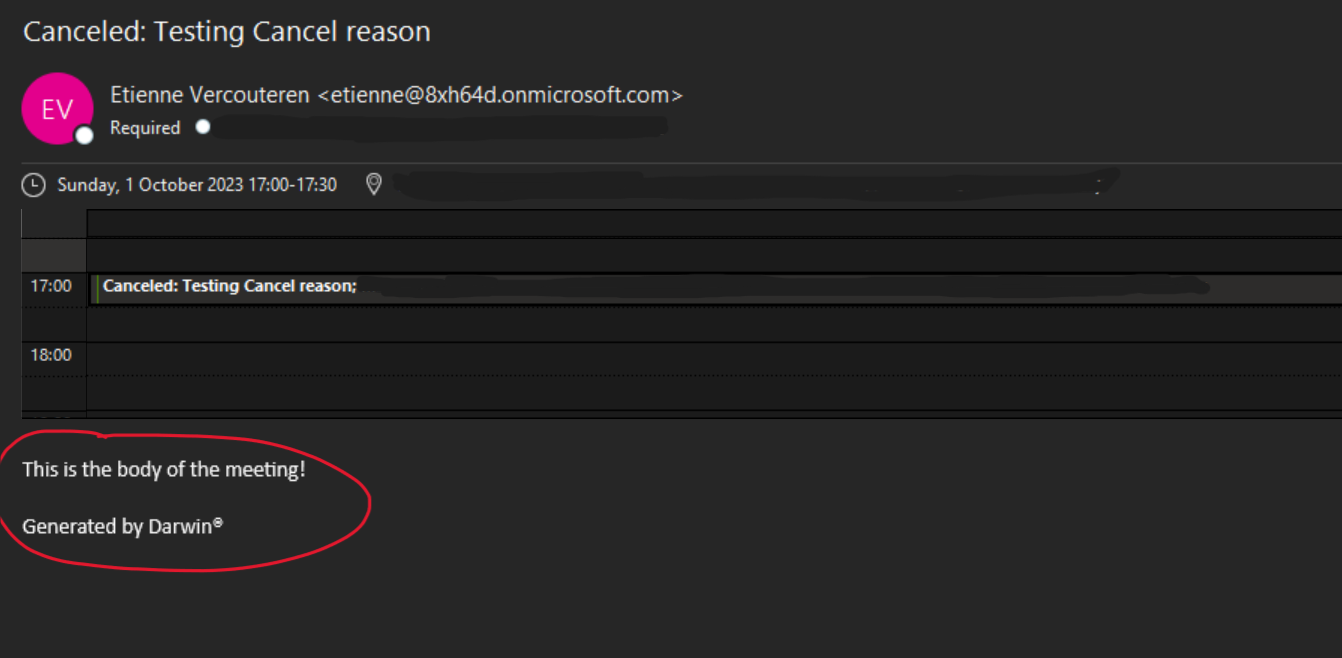 How to cancel a calendar event correctly, using a cancel reason ...