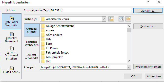 Hyperlink zu Dateien in OneDrive Ordner - Microsoft Q&A