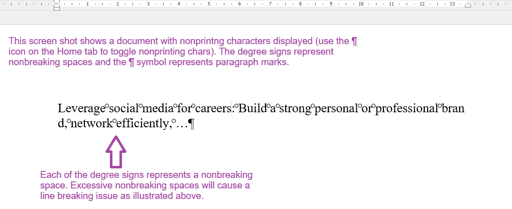 Word keeps breaking off words at the end of the line into a new line ...