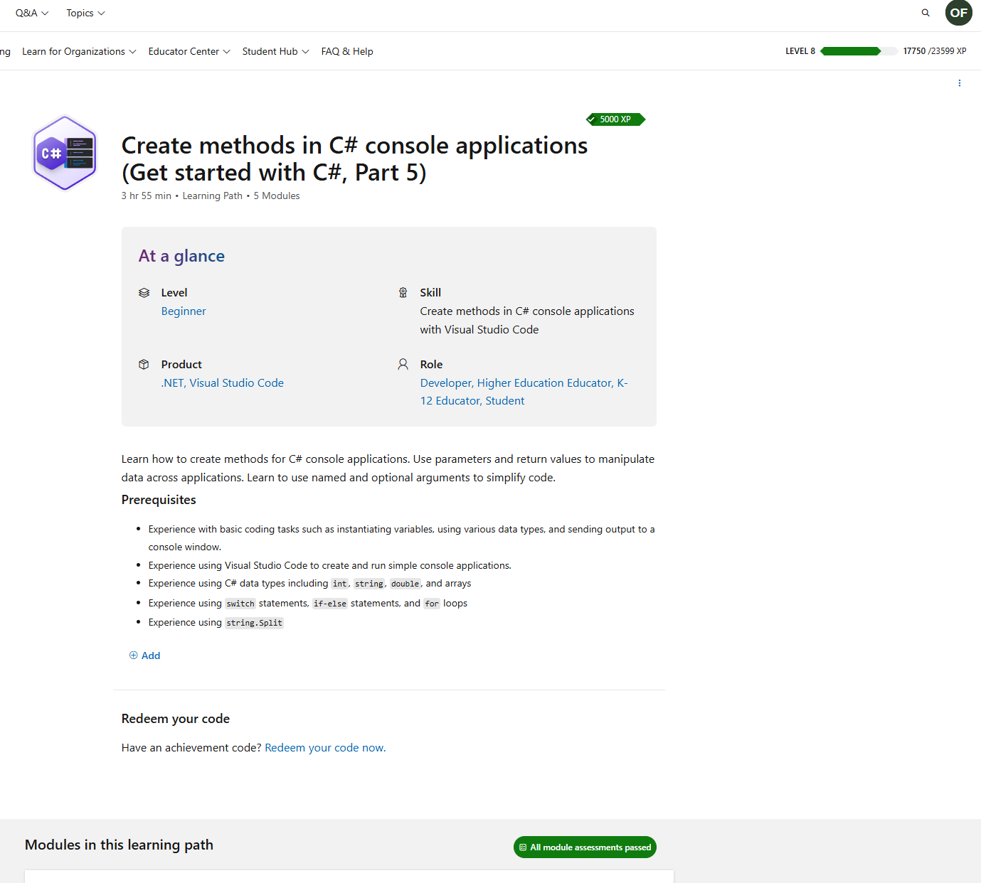 I completed the entire training scheme. But the site freecodecamp is ...