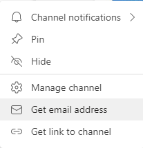 How to fix channel email not available? - Microsoft Q&A