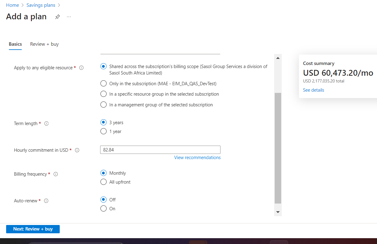 Questions on Reservations and Savings Plan for Compute in Azure ...