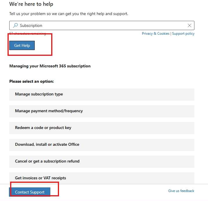 manage subscription - Microsoft Q&A