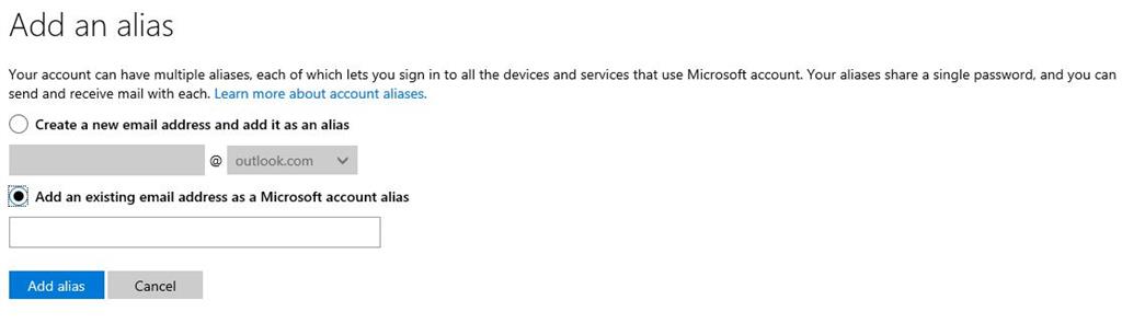 How to add Alias, Remove and Set Primary Alias for Microsoft Account ...