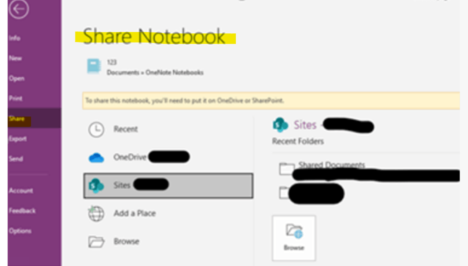 Access OneNote after user left - Microsoft Q&A