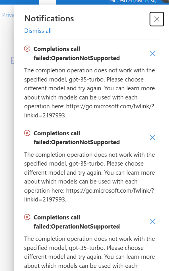 GPT-35-TURBO failing via API and playground - Microsoft Q&A